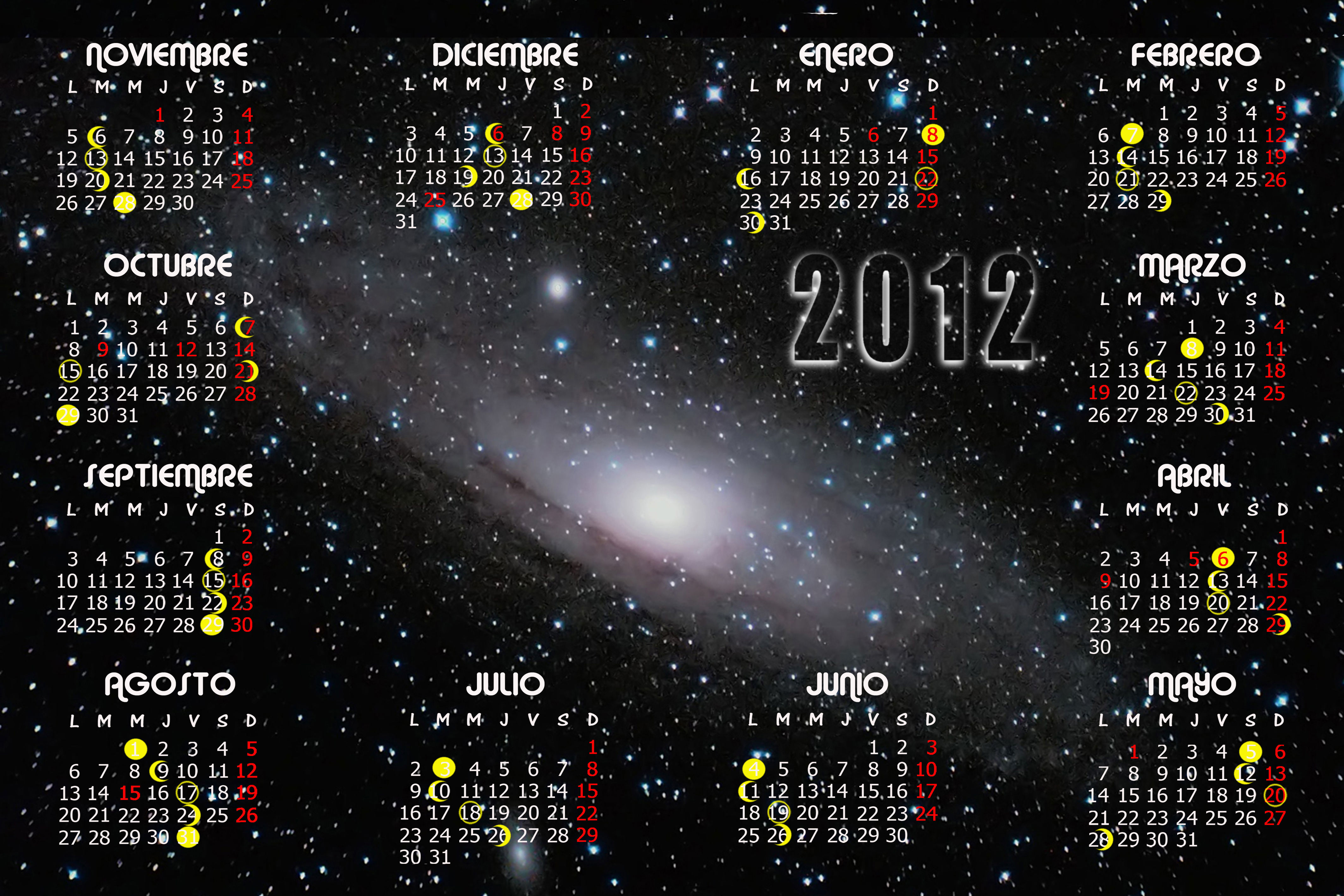 Calendário 2012 pequeño infantil - Imagui